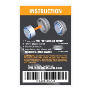 1.35V MR-9 PX625 Battery Adapter PRO + Battery for Film Camera *made in ...