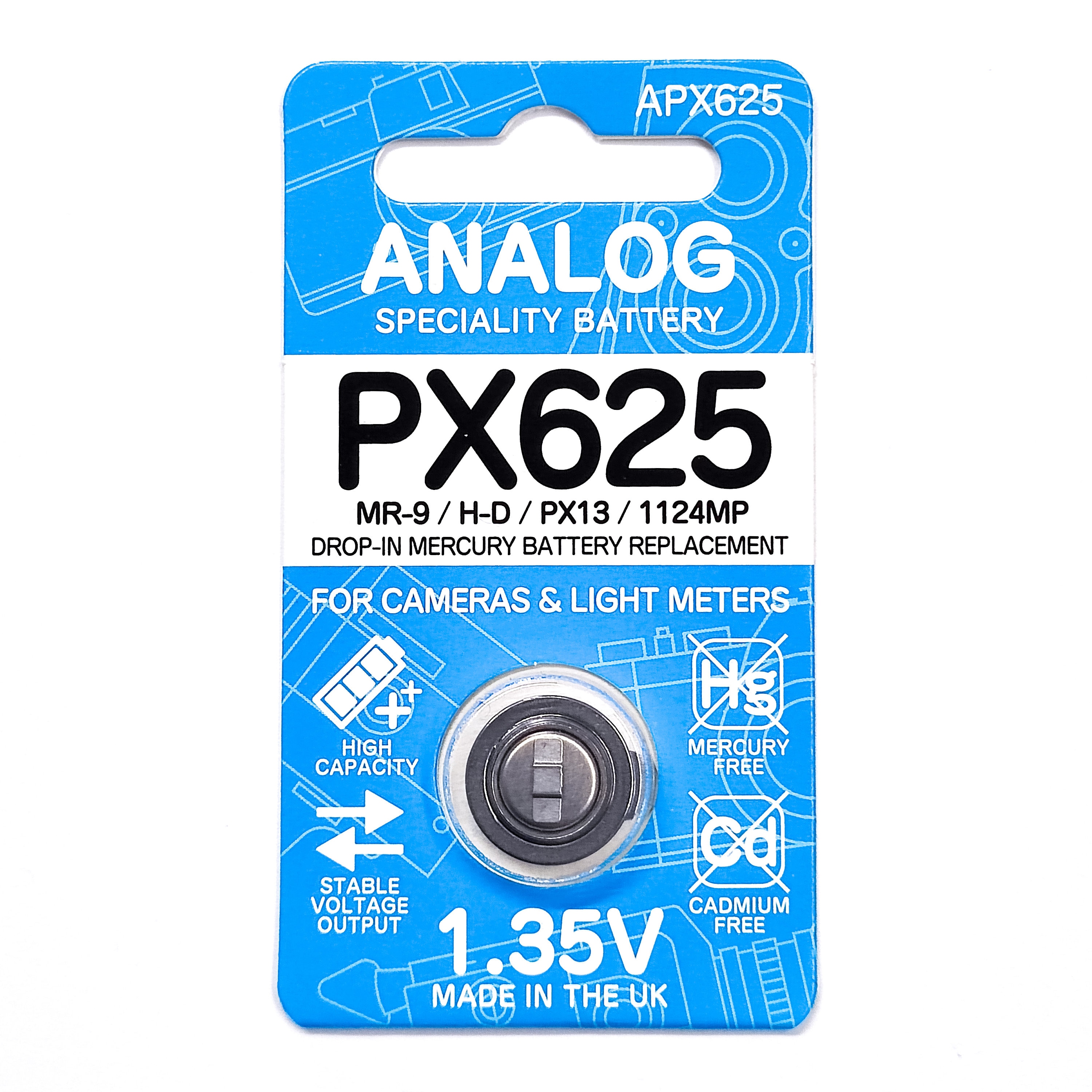 1.35V PX625 Mercury Cell Battery Replacement (PX13, H-D, MR-9, E-625N ...