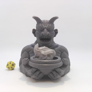 Demon Statue | 28mm Dungeons and Dragons Terrain | Dnd Terrain ...