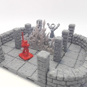 Wall of Fire Spell Effect | 28mm Dungeons and Dragons Terrain | Dnd ...