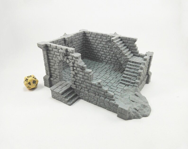 Ruined Building 28mm Dungeons and Dragons Terrain Dnd - Etsy