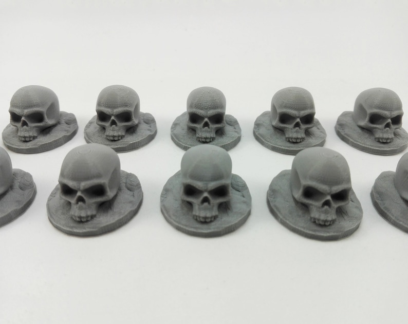 Skull Tokens Set 10x Death Counters for Tabletop Games - Etsy
