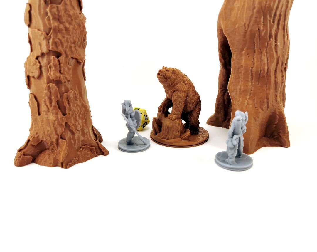 Wild Bear Miniature: 28mm Dungeons and Dragons Tabletop Mini - Etsy