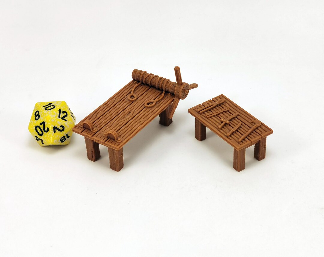 Torture Tables 28mm Dnd Terrain Dungeons and Dragons Terrain - Etsy