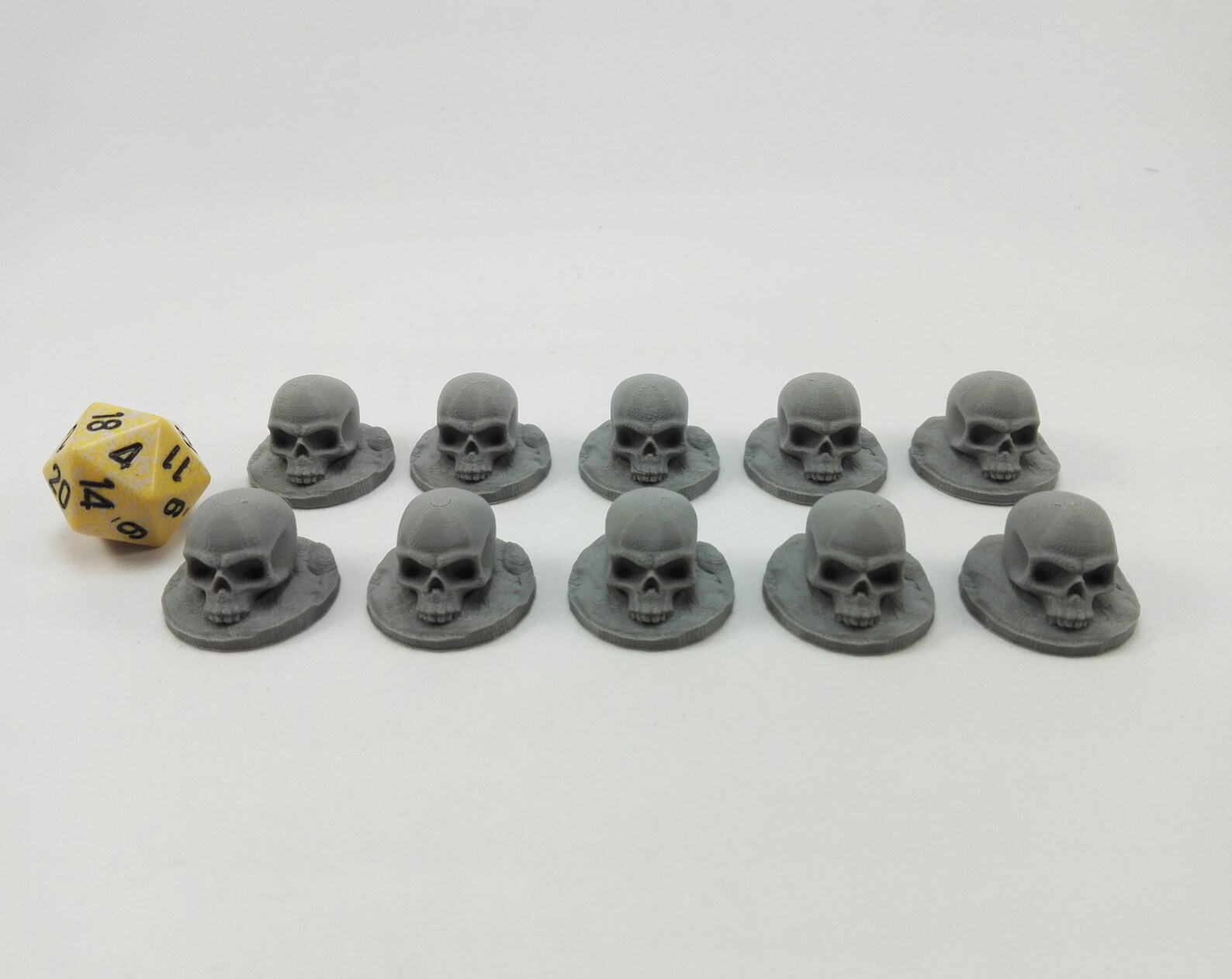 Skull Tokens Set 10x Death Counters for Tabletop Games | Etsy