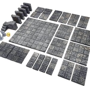 3d Printed Dungeon Tile Set | 28mm Dungeons and Dragons Terrain ...