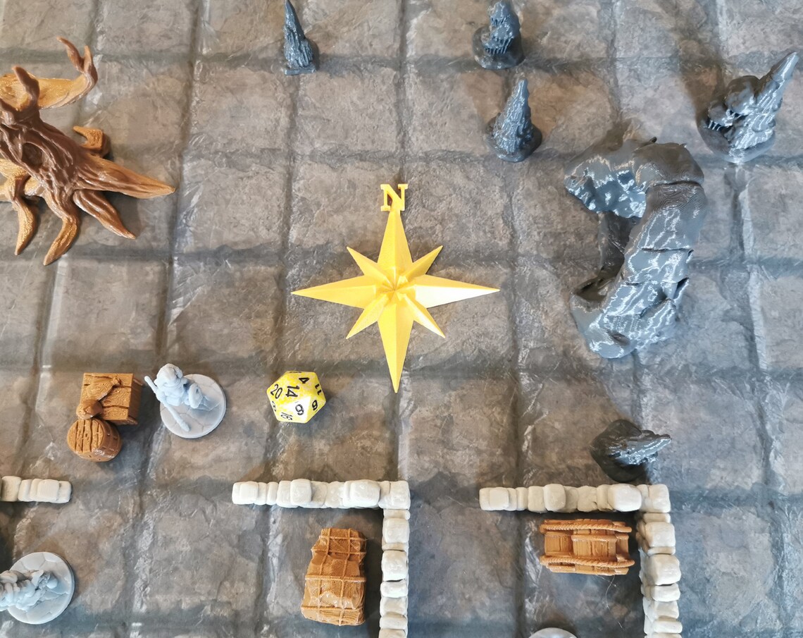 Compass Rose Dungeons and Dragons Gaming Accessories - Etsy