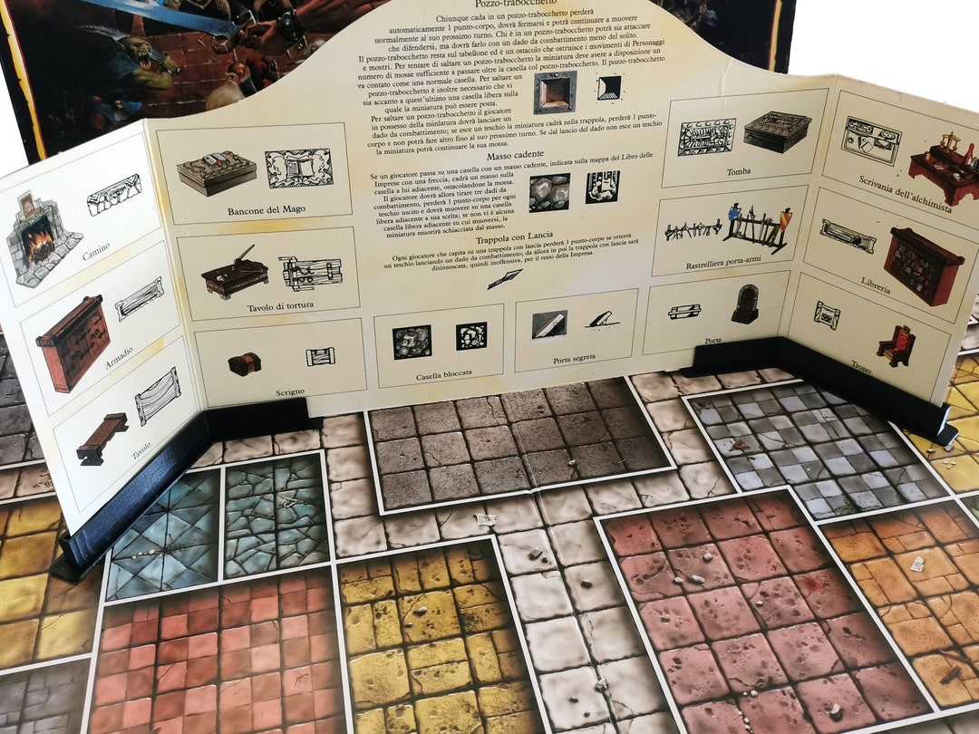 Heroquest DM Screen Supports | 1989/2021 Version - Etsy
