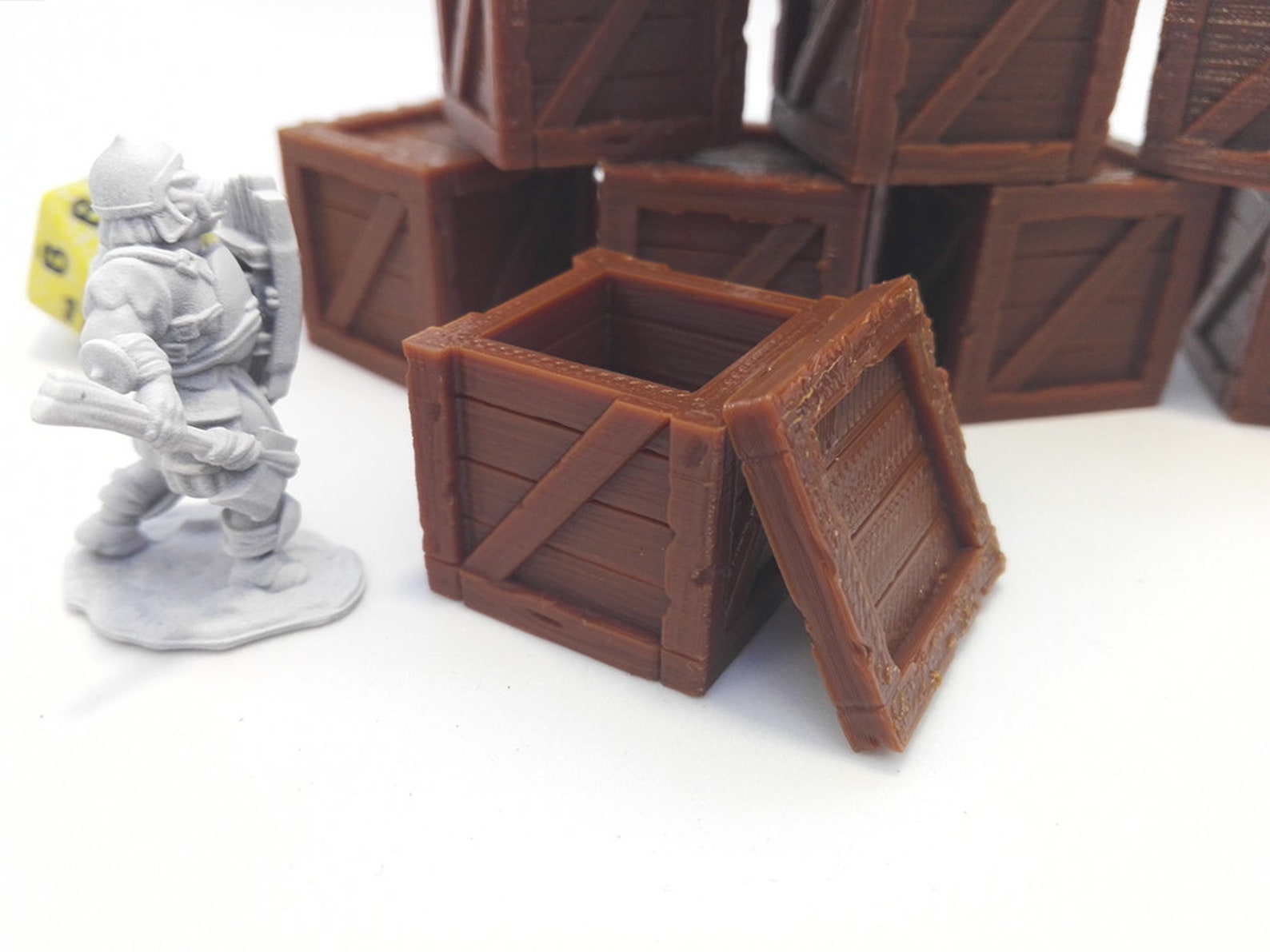 Big Crates Set 2x 28mm Dungeons and Dragons Terrain Dnd | Etsy