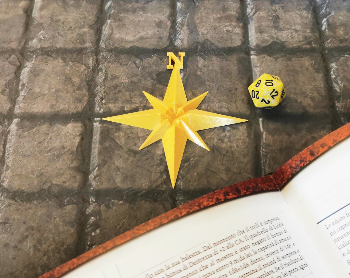 Compass Rose Dungeons and Dragons Gaming Accessories | Etsy