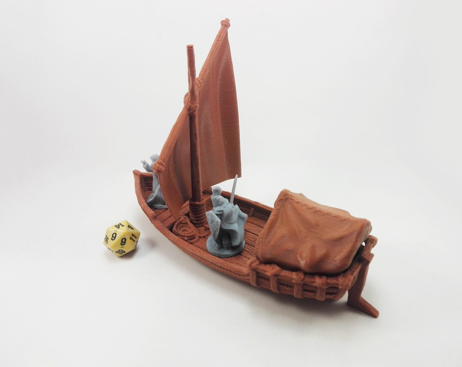 Skiff Boat 28mm Dungeons and Dragons Terrain Dnd Terrain - Etsy