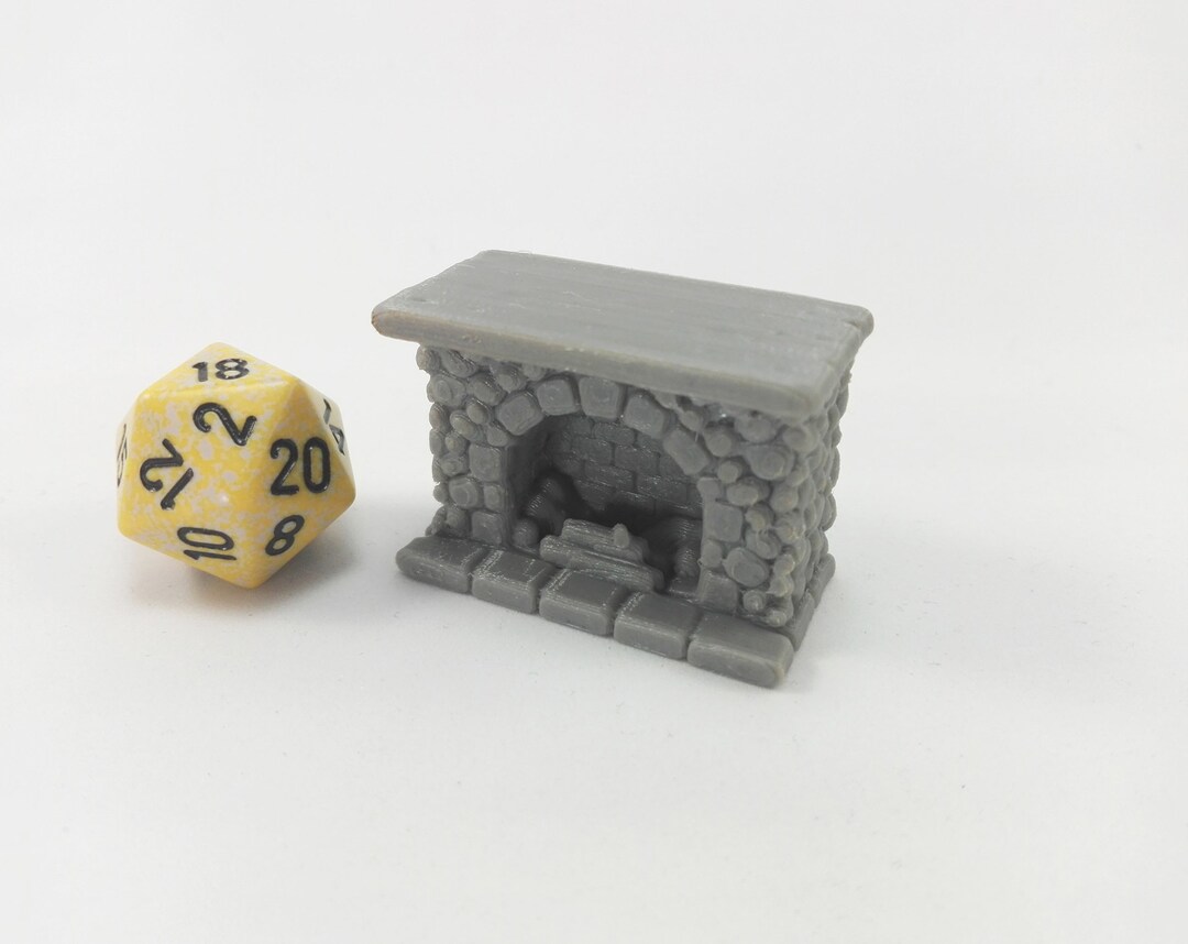 Fireplace | 28mm Dungeons and Dragons Terrain | Dnd Terrain | Tabletop ...