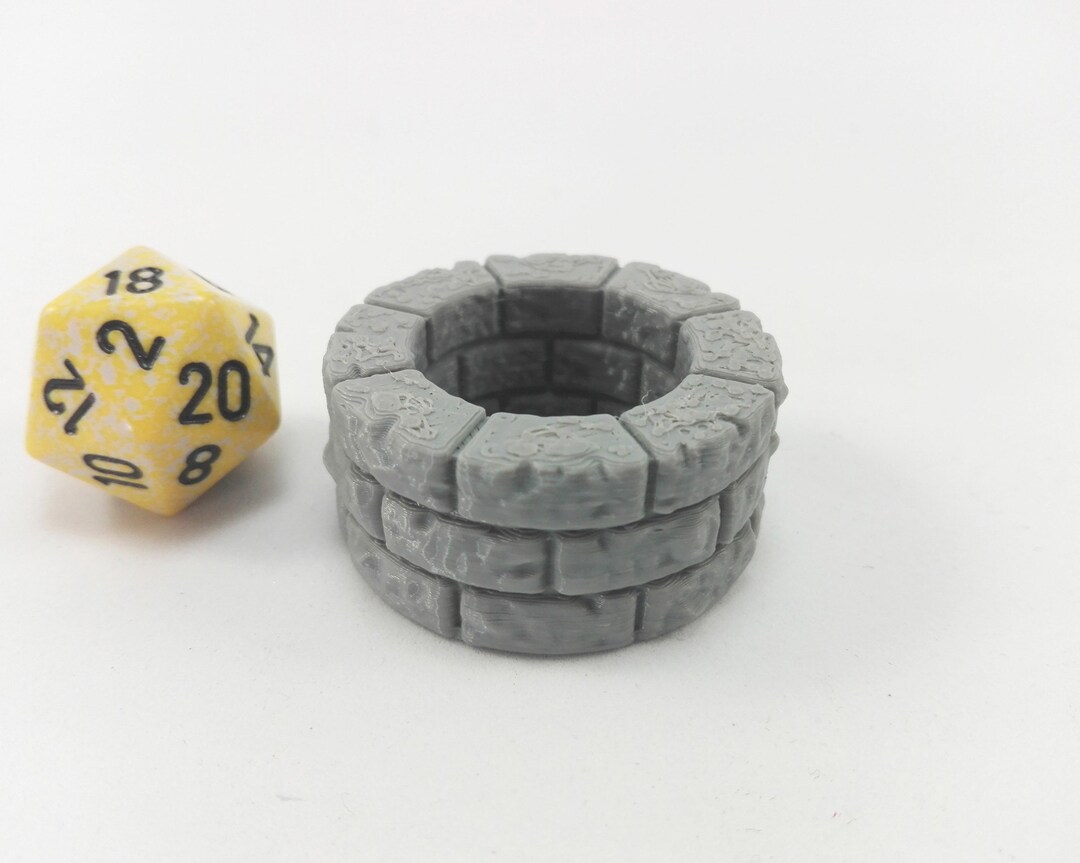 Stone Well 28mm Dungeons and Dragons Terrain Dnd Terrain Tabletop ...