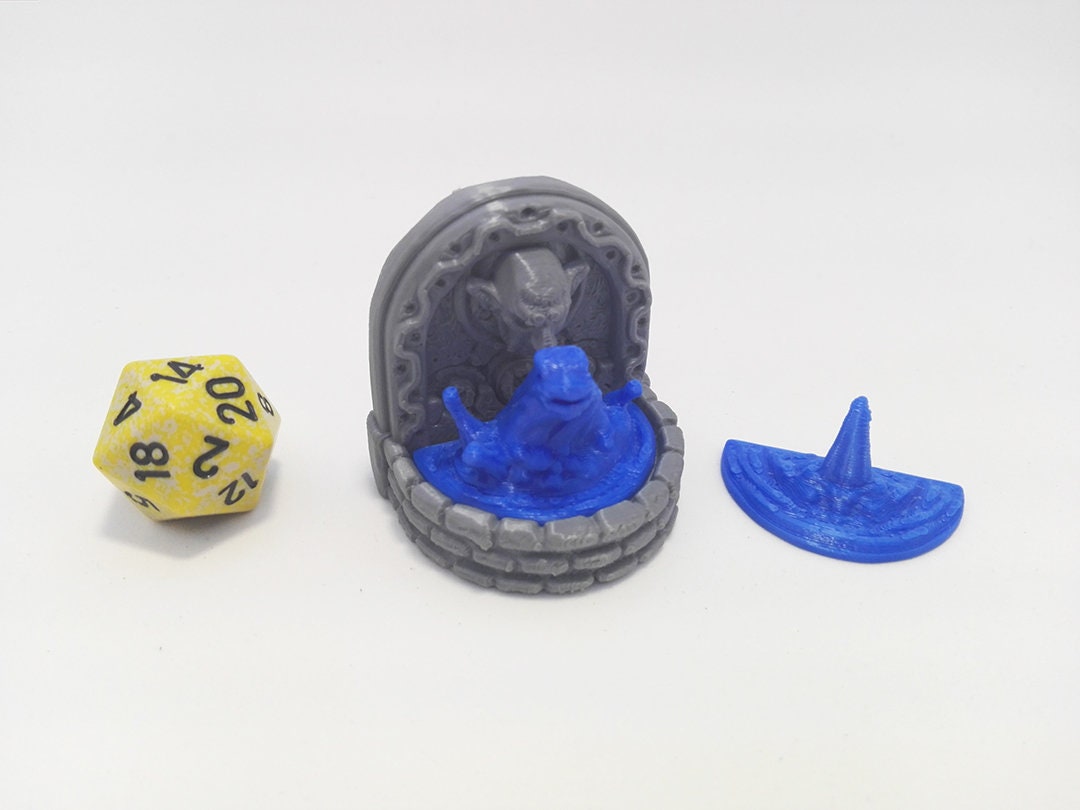 Fountain Monster Trap: 28mm Dnd Tabletop Terrain - Etsy