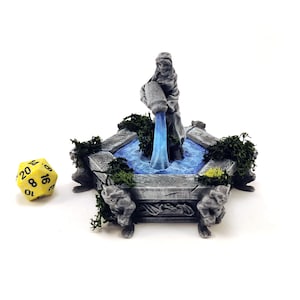 Water Fountain Statue | 28mm Dungeons and Dragons Terrain | Dnd Terrain ...