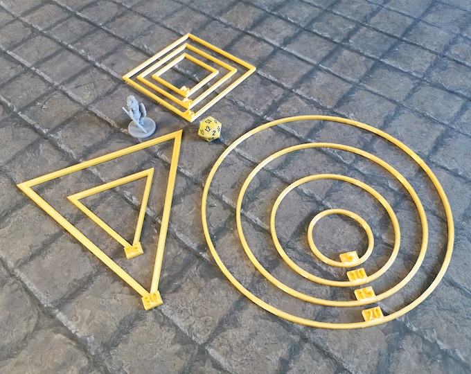 Dnd Spell Templates (area of Effect) | Set 9x - Dungeons and Dragons ...