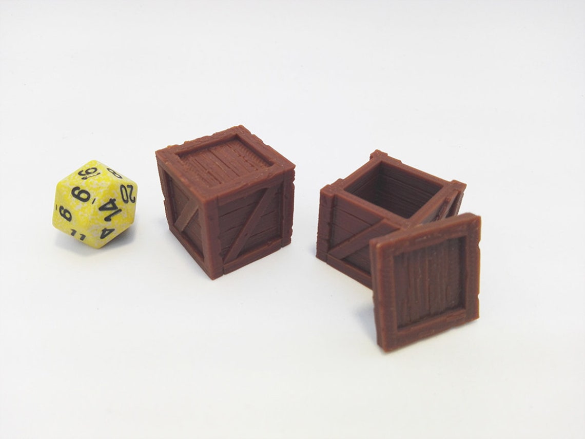Big Crates Set 2x 28mm Dungeons and Dragons Terrain DnD | Etsy