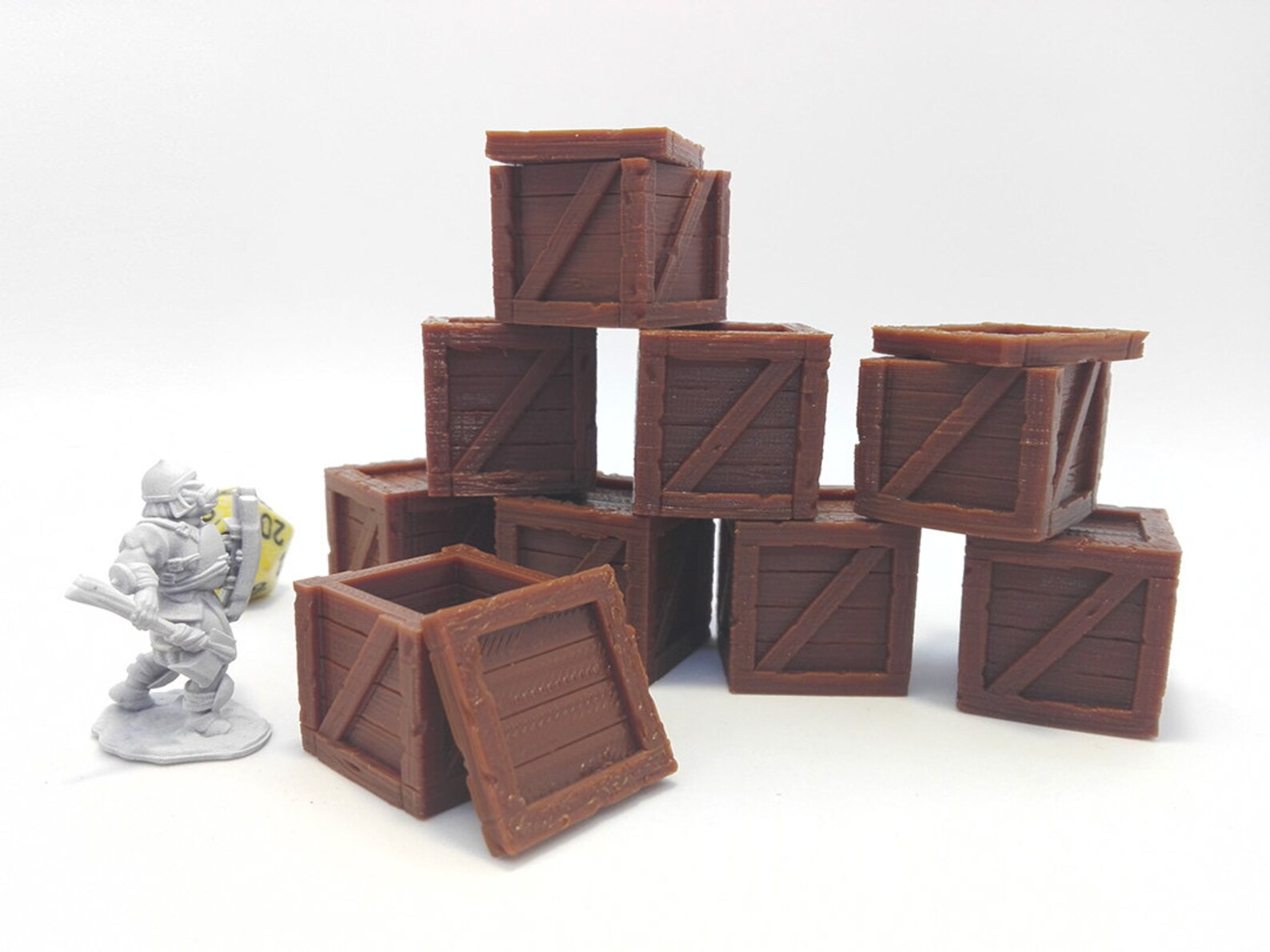 Big Crates Set 2x 28mm Dungeons and Dragons Terrain Dnd | Etsy