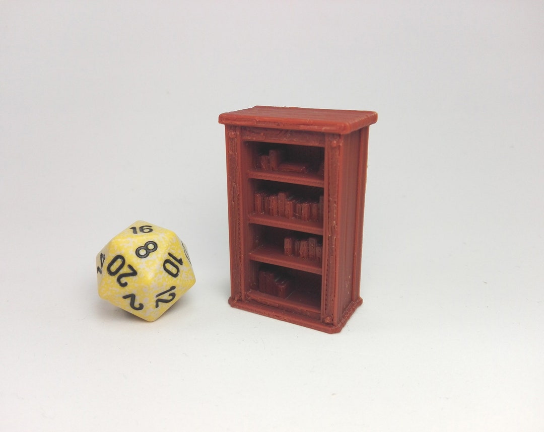 Bookcase 28mm Dungeons and Dragons Terrain D&D Terrain Tabletop Terrain ...
