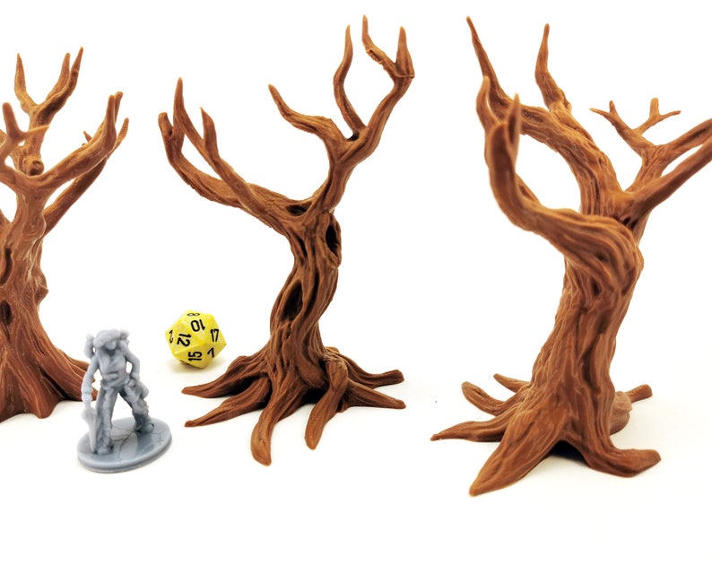 Spooky Trees Set 3x 28mm Dungeons and Dragons Terrain | Etsy