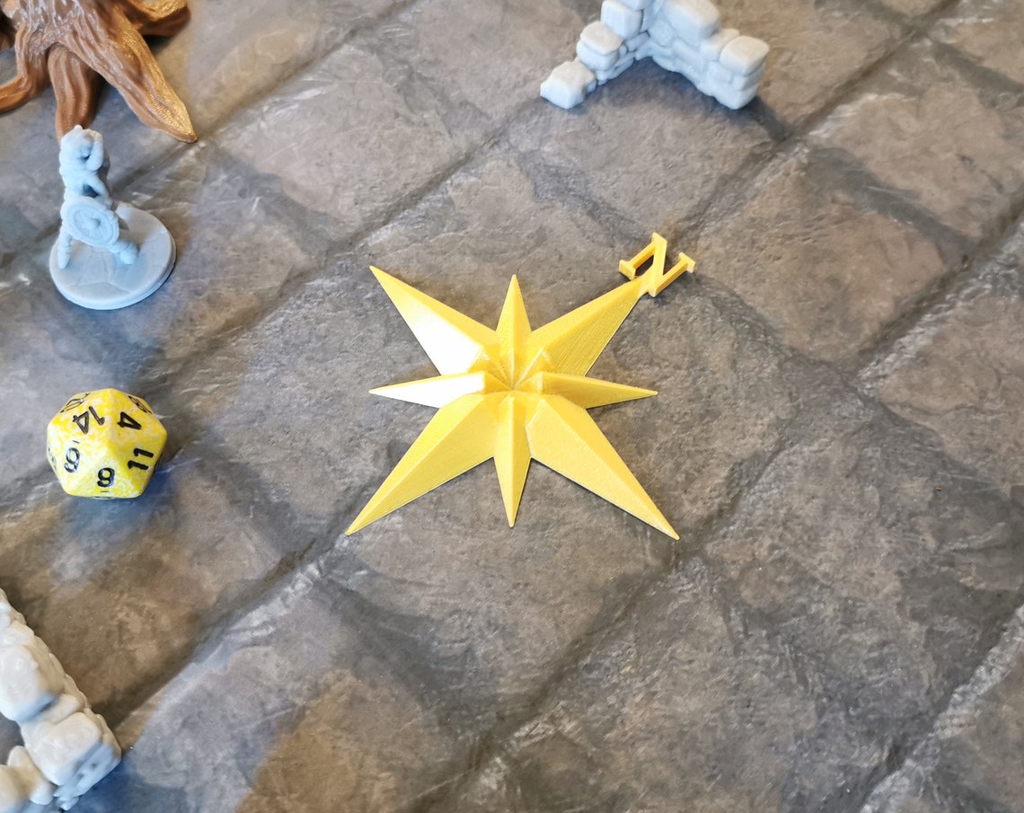 Compass Rose Dungeons and Dragons Gaming Accessories | Etsy
