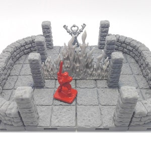 Wall of Fire Spell Effect | 28mm Dungeons and Dragons Terrain | Dnd ...