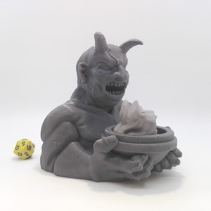 Demon Statue | 28mm Dungeons and Dragons Terrain | Dnd Terrain ...
