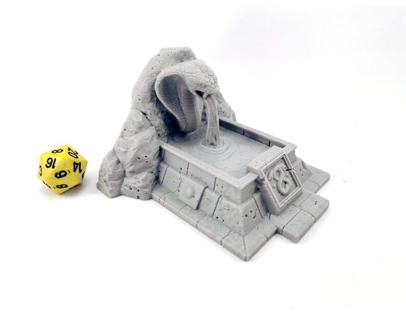 Snake Fountain 28mm Dungeons and Dragons Terrain Dnd | Etsy