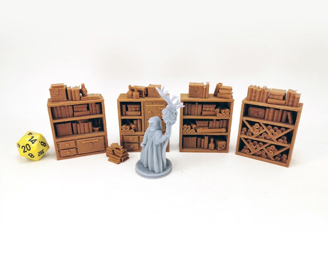 Modular Library Shelves: 28mm Dungeons and Dragons Miniatures - Etsy