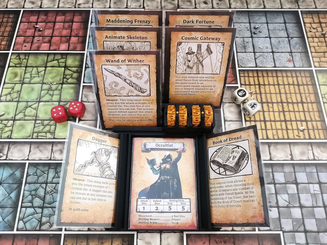 Heroquest Player Dashboard | 2021 New Version - Etsy