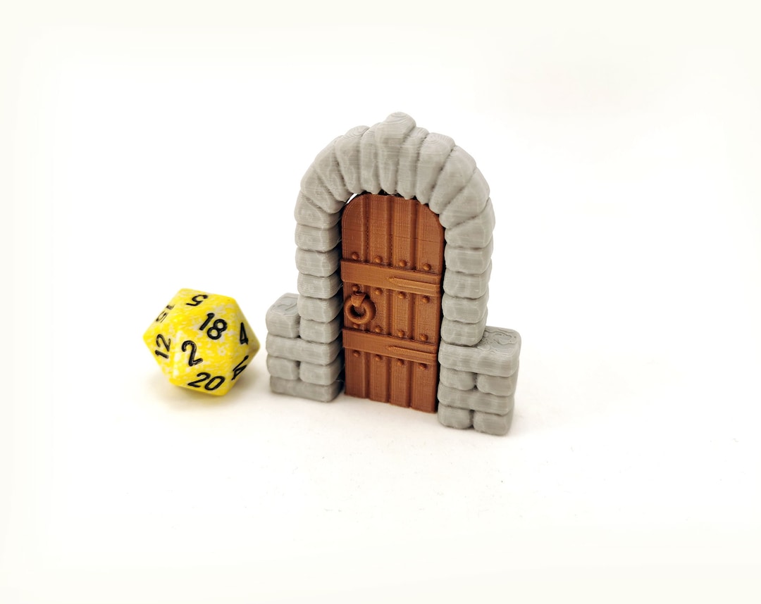 3D Printed Dungeon Door: 28mm D&D Tabletop Terrain - Etsy