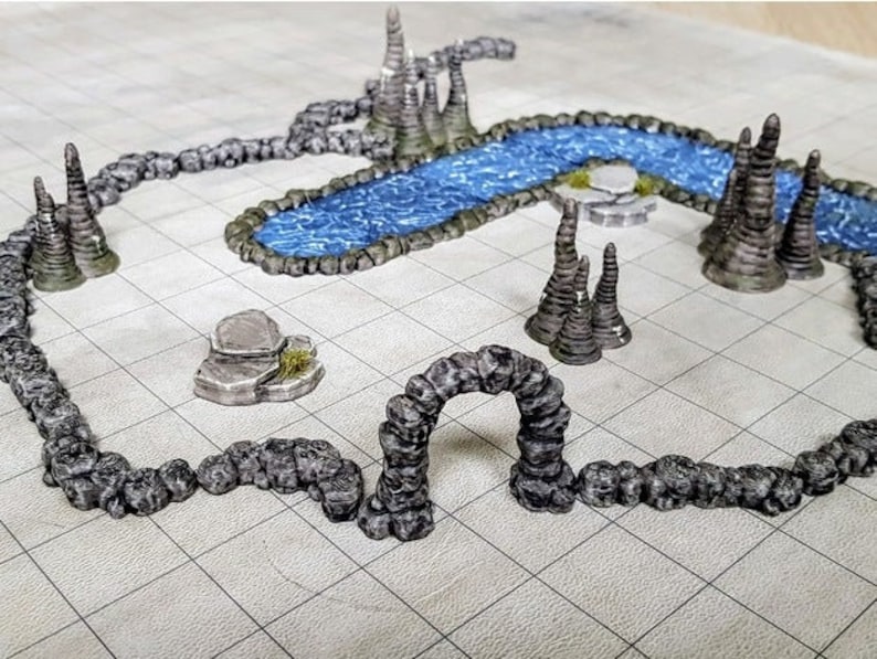 Modular River 28mm Dungeons and Dragons Terrain D&D - Etsy