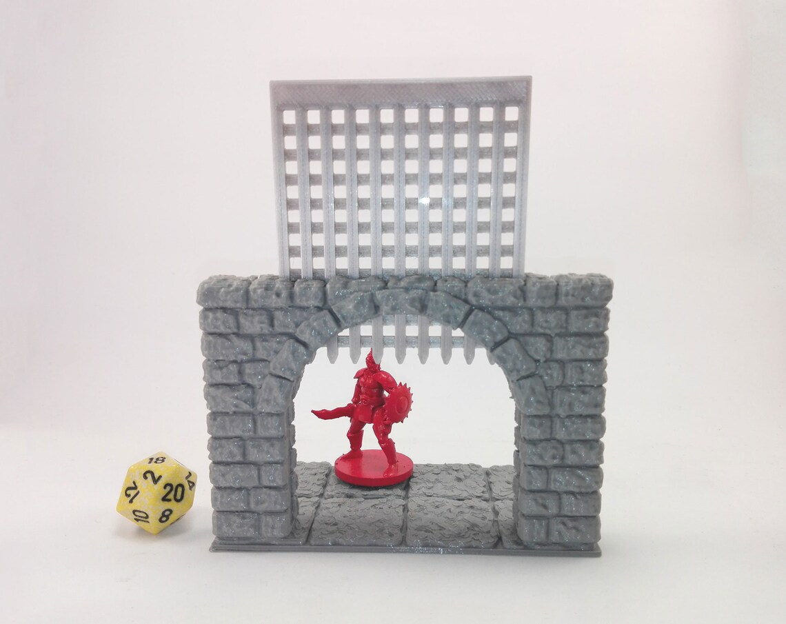 Keep Portcullis 28mm Dungeons and Dragons Terrain Dnd - Etsy