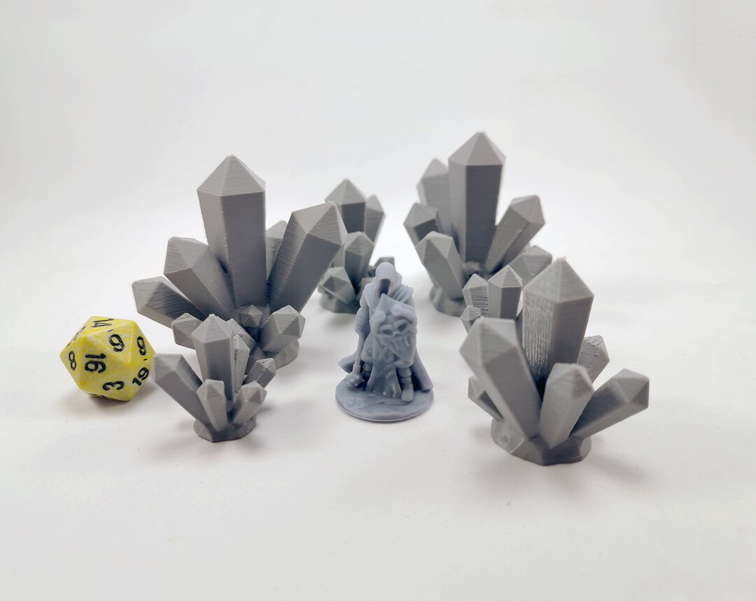 Crystal Clusters: 28mm Dnd Terrain, Tabletop Scenery (set of 6) - Etsy