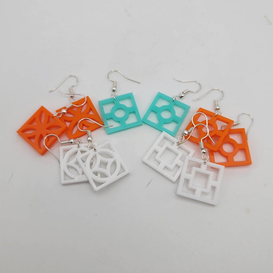 Breeze Block Earrings - Etsy