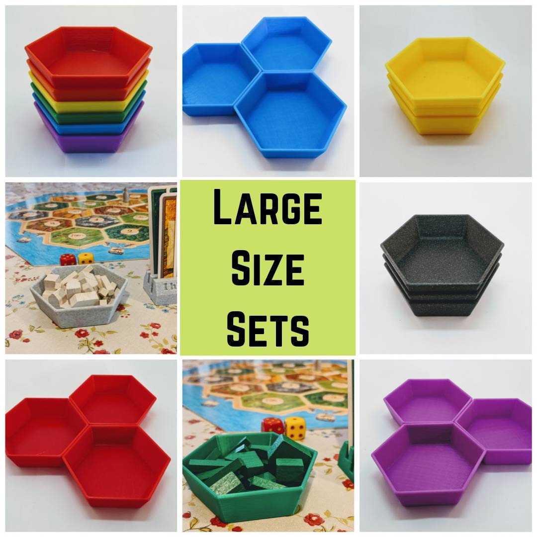Set of 1 3 6 or 9 Stacking Tabletop Token Trays Large Size - Etsy