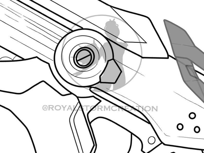 Overwatch 2 Mercy Blaster Cosplay Blueprint PDF - Etsy