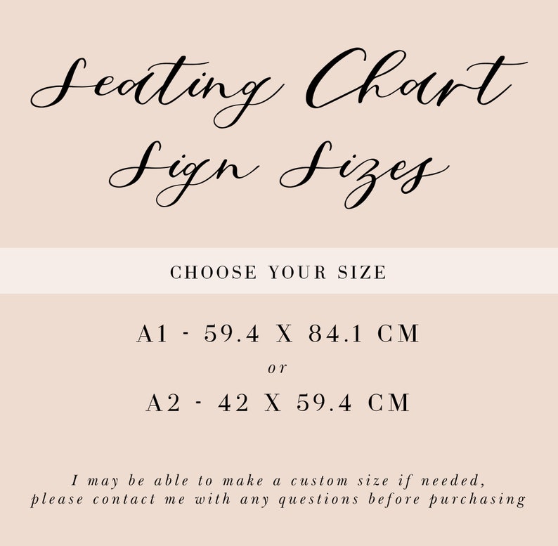 Wedding Seating Chart Sign Print Yourself Printable Digital | Etsy