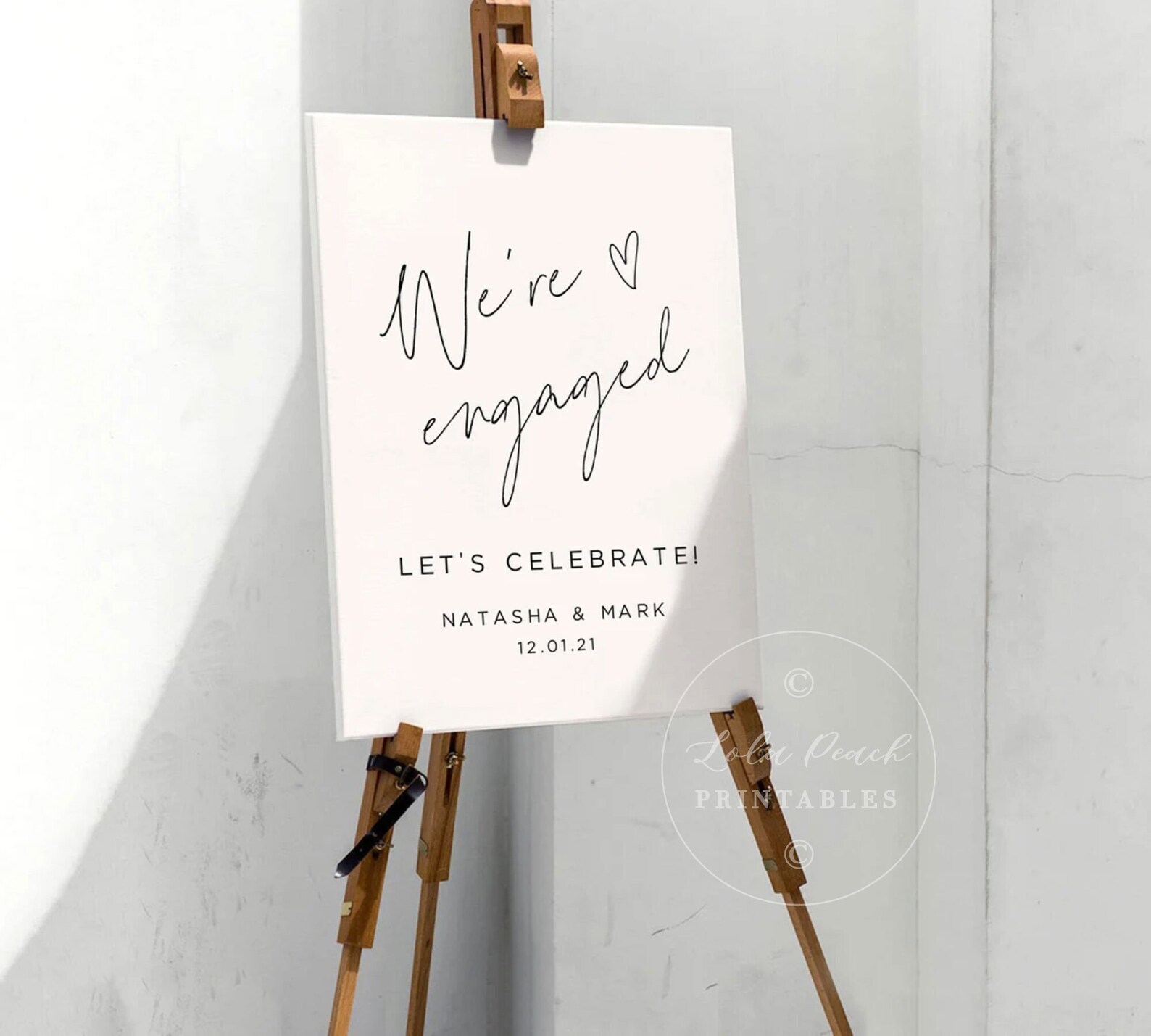 Engagement Party Sign Wedding Engagement Sign Print - Etsy