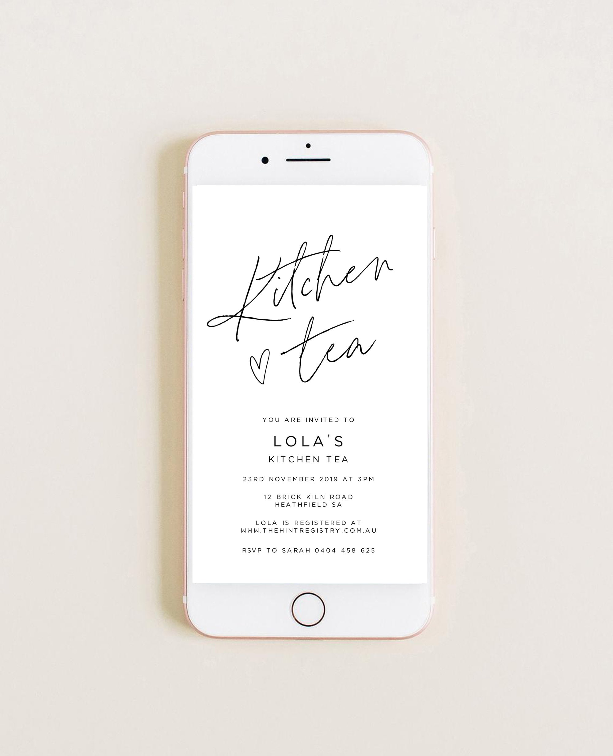 Invitations & Announcements Kitchen Tea Invitation Bridal Shower ...