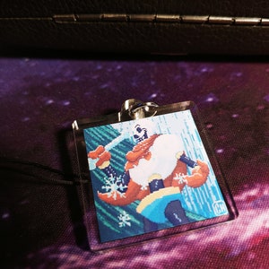 Undertale Skeleton Bros Sans and Papyrus Double Sided Acrylic Keychain ...