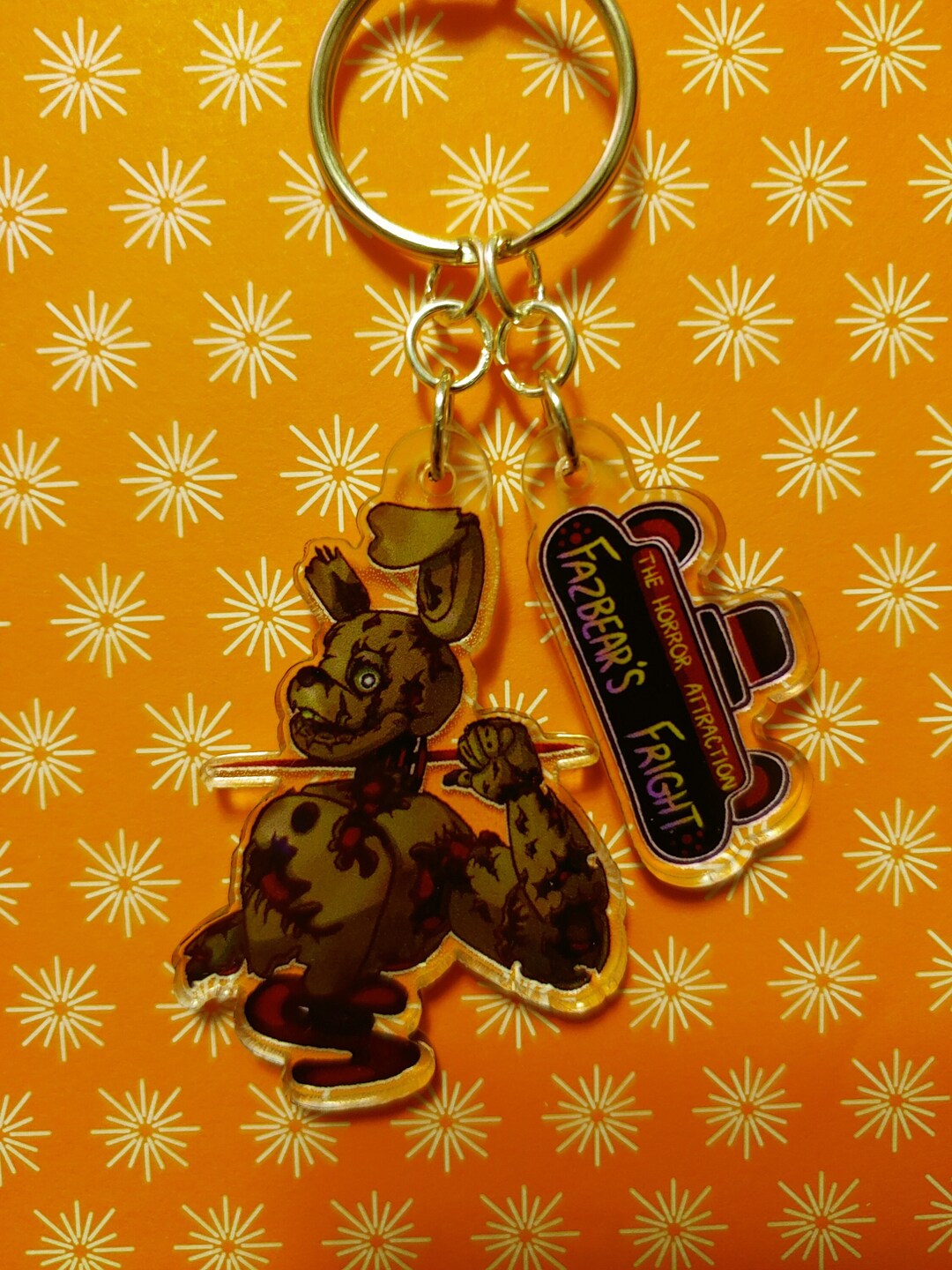 Fazbear's Fright / Springtrap FNAF Acrylic Keychain - Etsy