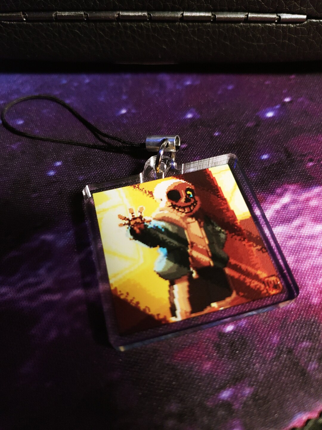 Undertale Skeleton Bros Sans and Papyrus Double Sided Acrylic Keychain ...