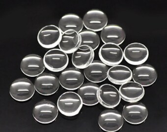 Clear Glass Cabochon - Etsy