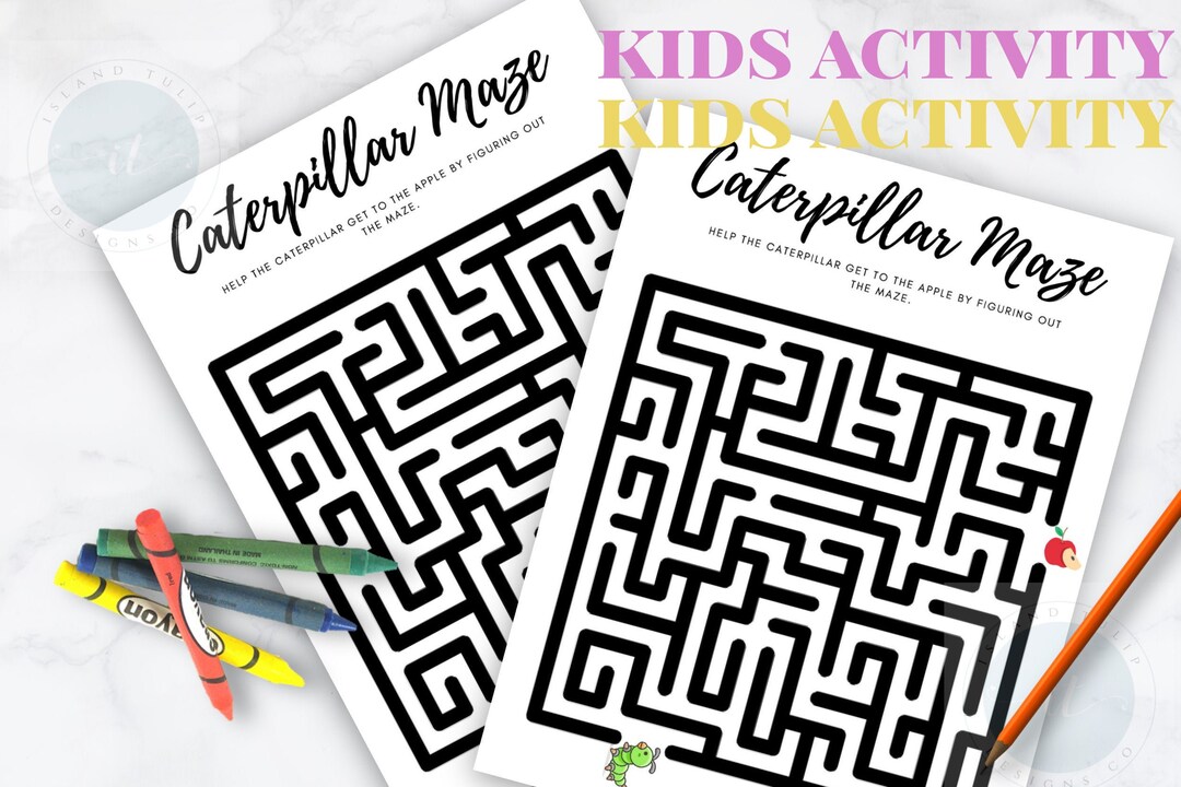 Kids Activity Sheets Kids Maze Games Kids Activity Sheets - Etsy