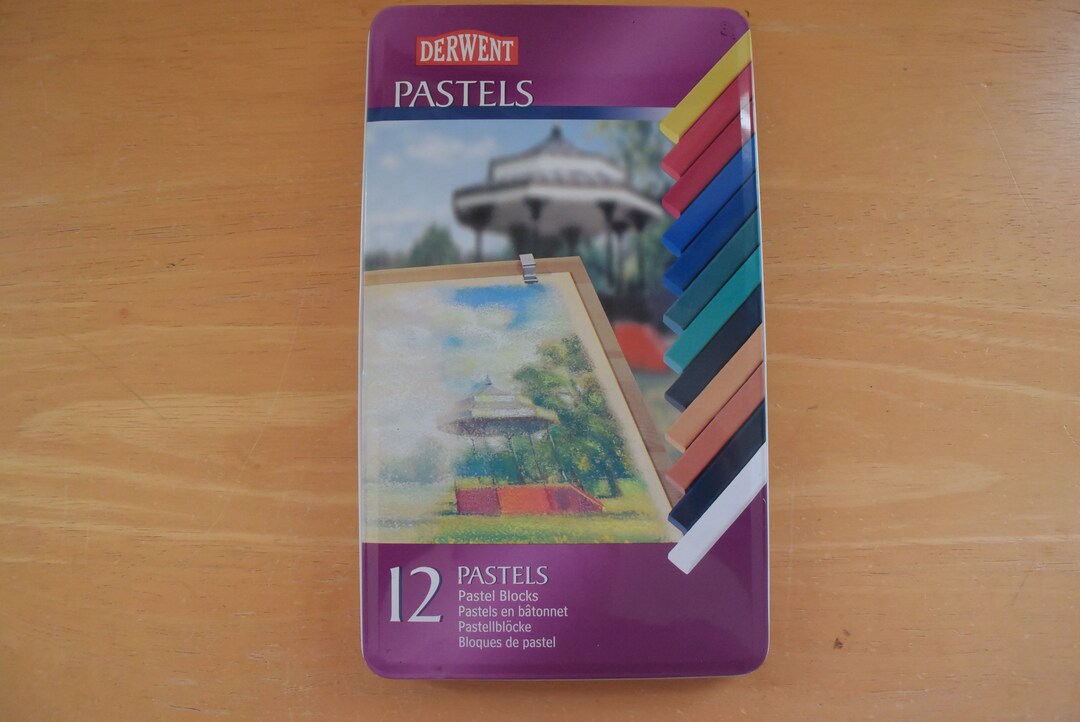 Derwent Pastels No. 36003 Tin of 12 New, Derwent Pastel Blocks Made in ...