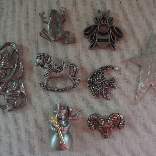 Pewter Pins - Etsy