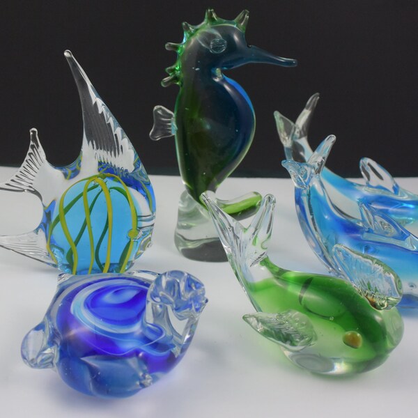 Glass Sea Creatures - Etsy