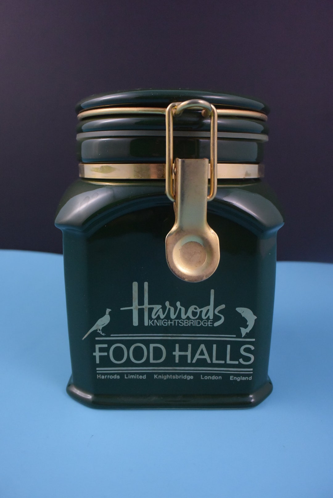 Vintage Harrods Ceramic Canister, Harrods Knightsbridge Food Halls ...