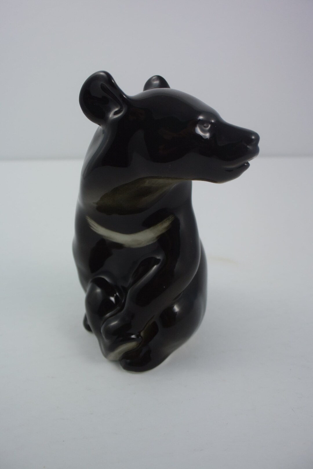 Vintage Lomonosov Porcelain Bear Figurine, Russian Imperial Porcelain ...